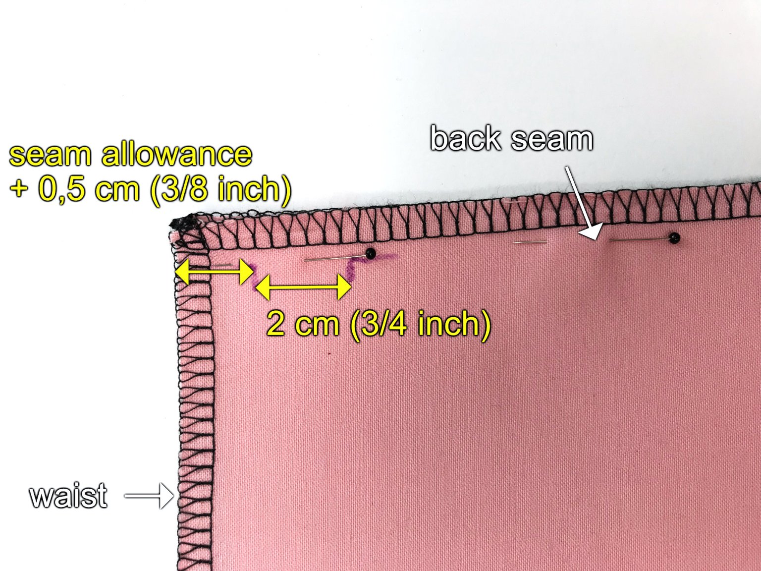 How To Sew A Casing For An Elastic Waistband - 4 Methods - anicka.design