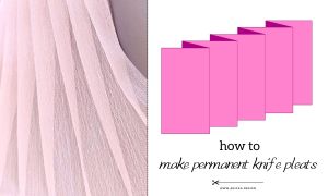 How To Pleat Fabric? Part 2 – Permanent Knife Pleats - anicka.design