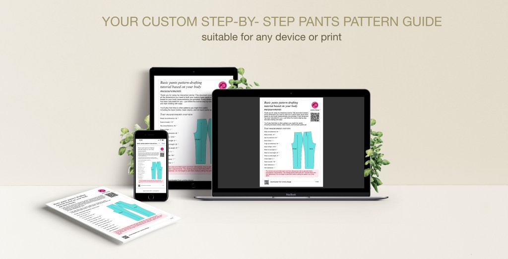 How To Draft A Basic Pants Pattern Step-by-Step - anicka.design
