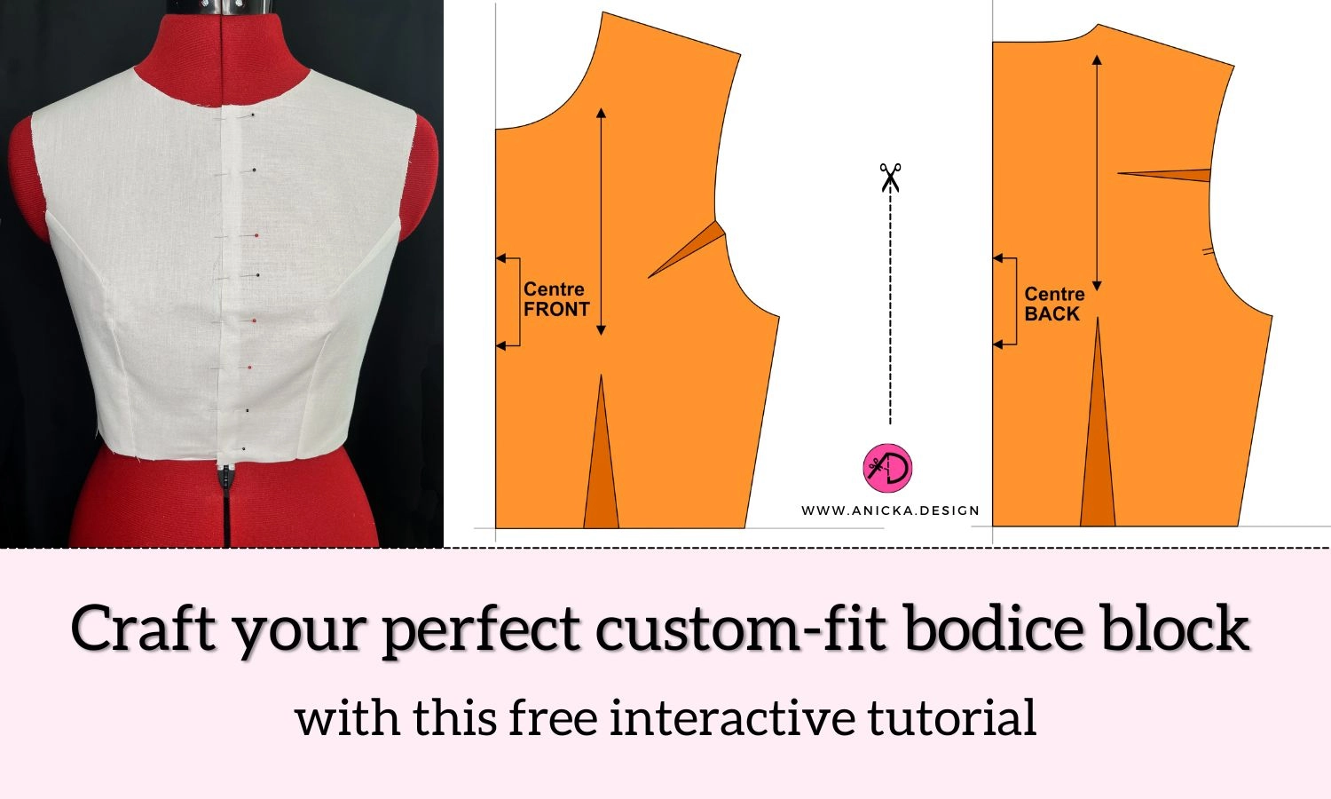 How To Draft A Basic Bodice Block Pattern? - anicka.design